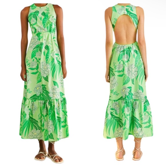 FARM Rio | Dresses | Farm Rio Green Dress | Poshmark